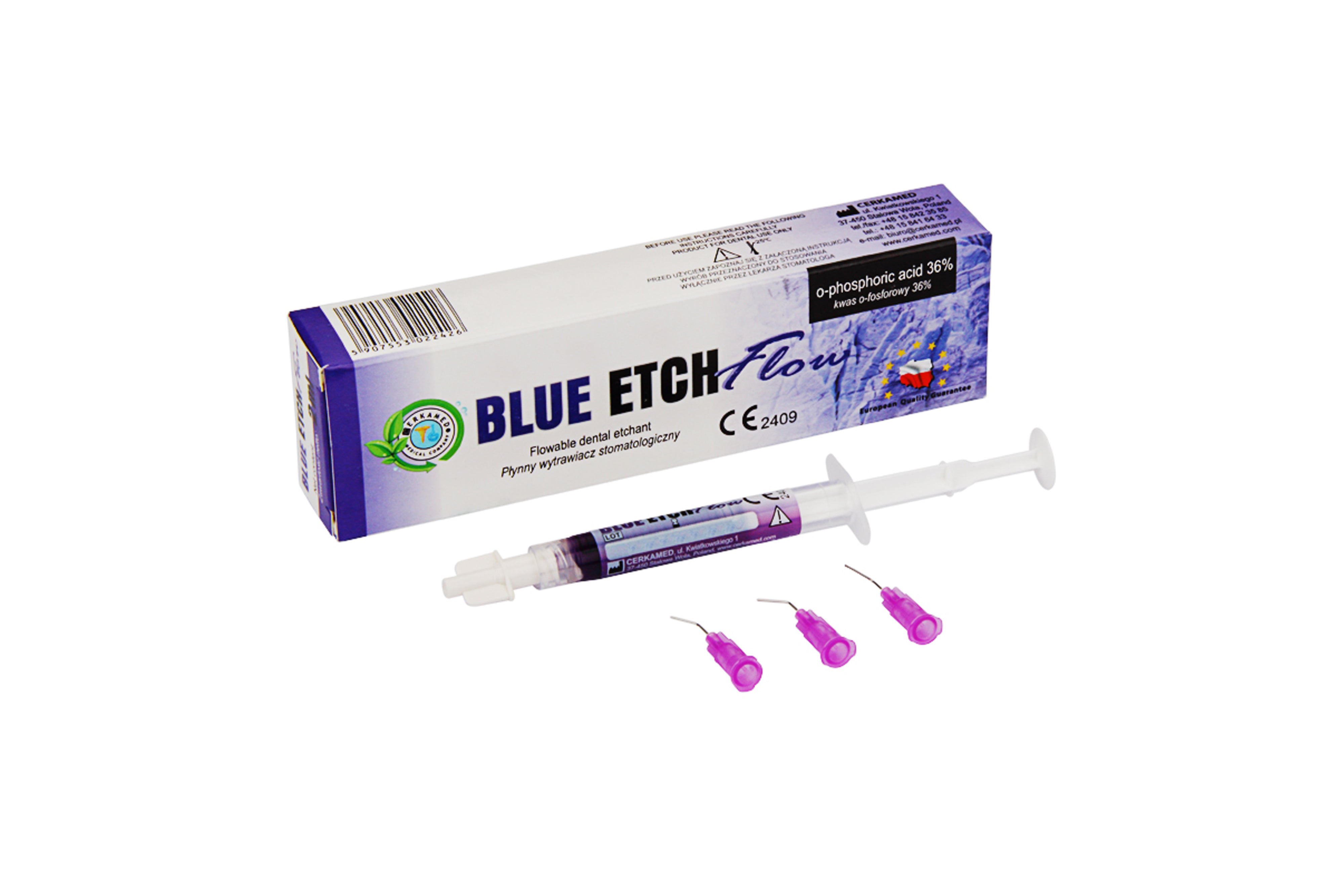 Blue Etch med eller uden flow gel 36 %, pakning med 10 ml – Weesgaard ...
